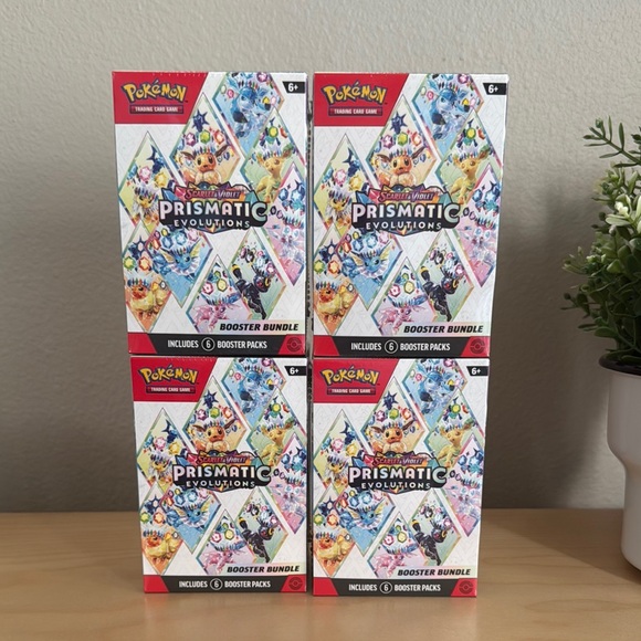 Pokemon | Toys | Pokemon Prismatic Evolutions Booster Set Bundle Of 4 ...